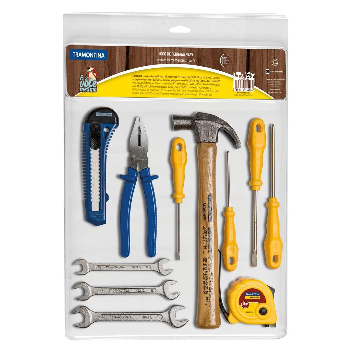 Kit de Ferramentas 11 Peças - Tramontina - GMAD Kit de Ferramentas 11 Peças - Tramontina - GMAD