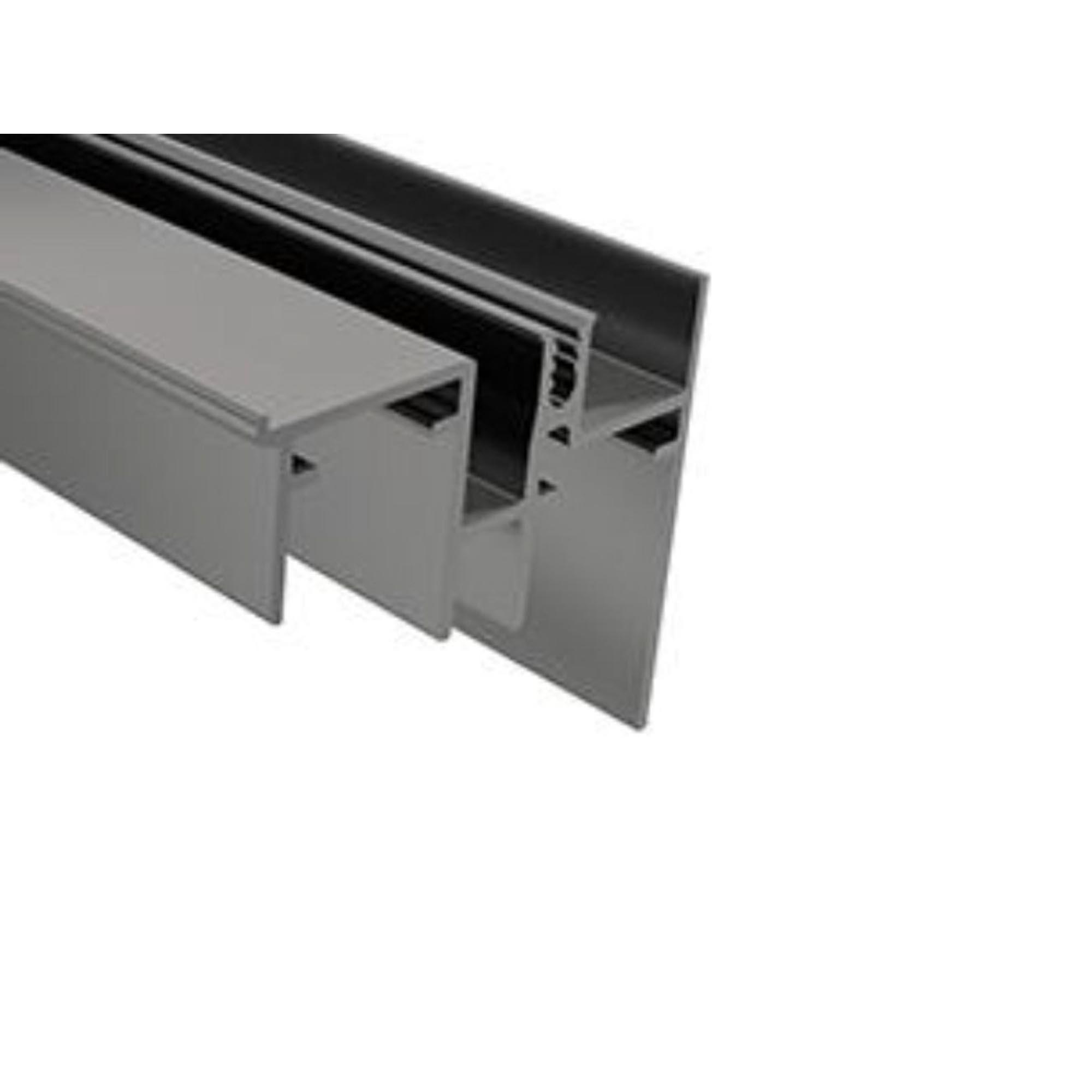 Trilho Alumínio Inferior RM-006 SS 200 Rometal - 6 Metros - Rometal - GMAD