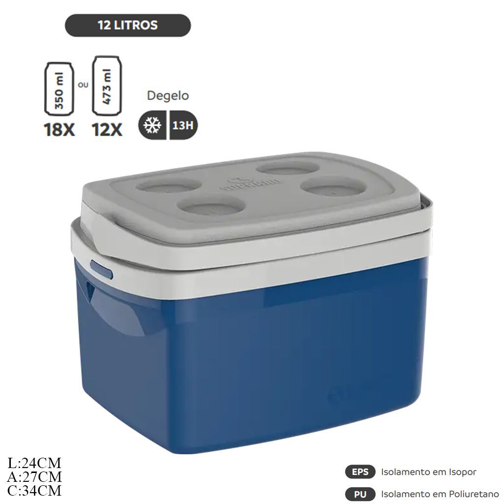 Combo Cooler/Caixa Térmica 32L/12L/5L - Soprano - GMAD